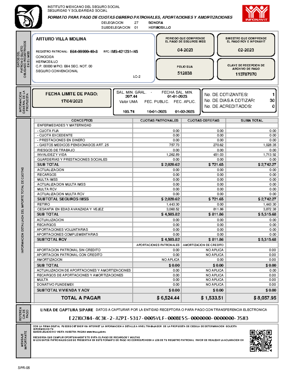 Pago - Lil - INSTITUTO MEXICANO DEL SEGURO SOCIAL SEGURIDAD Y ...