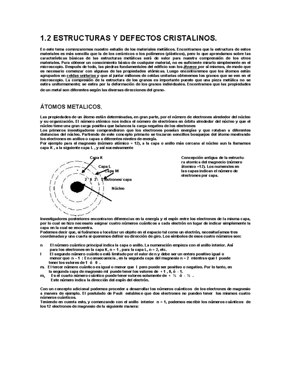 T1.2 Estructuras y Defectos Cristalinos - 1 ESTRUCTURAS Y DEFECTOS ...