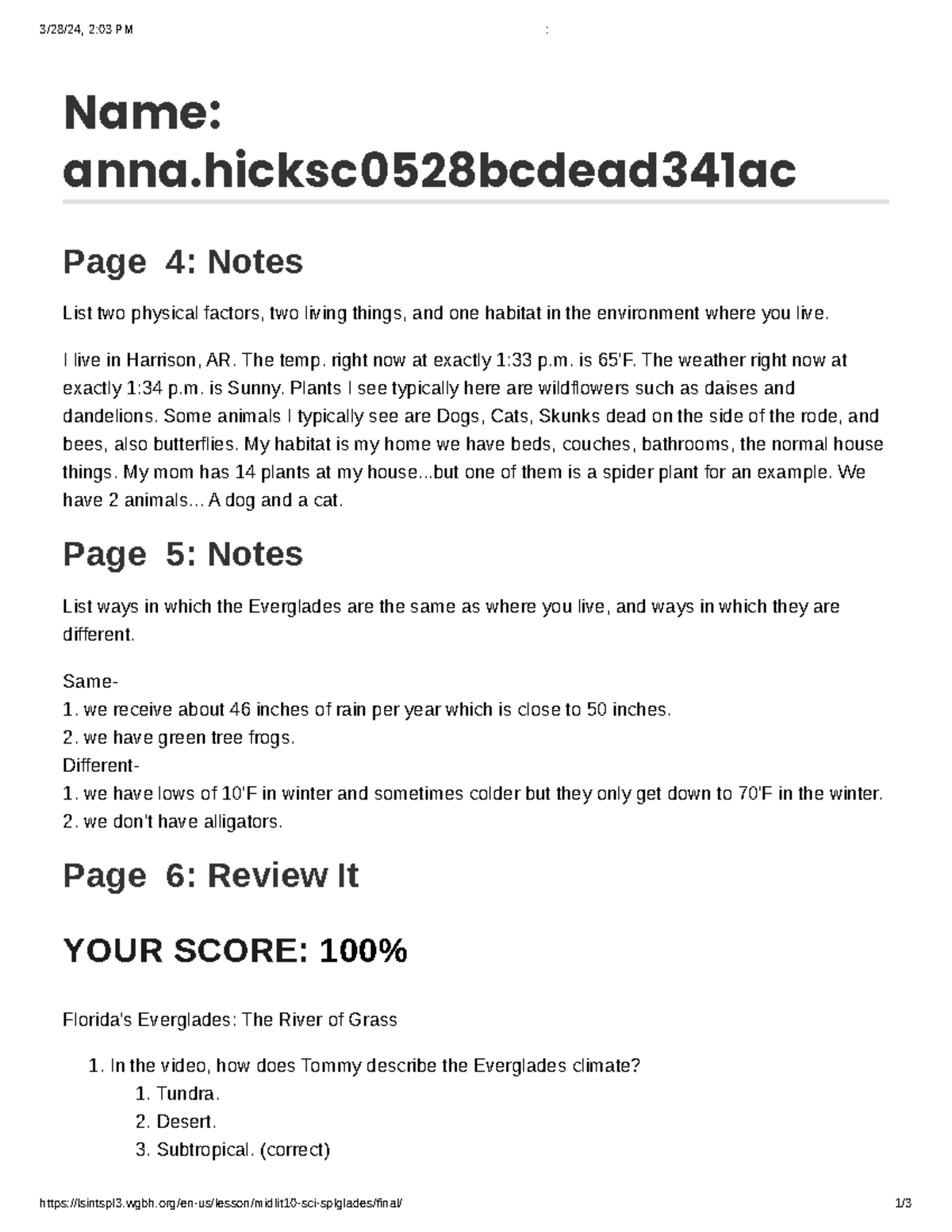 Florida Everglades - 3/28/24, 2:03 PM : lsintspl3.wgbh/en-us/lesson ...