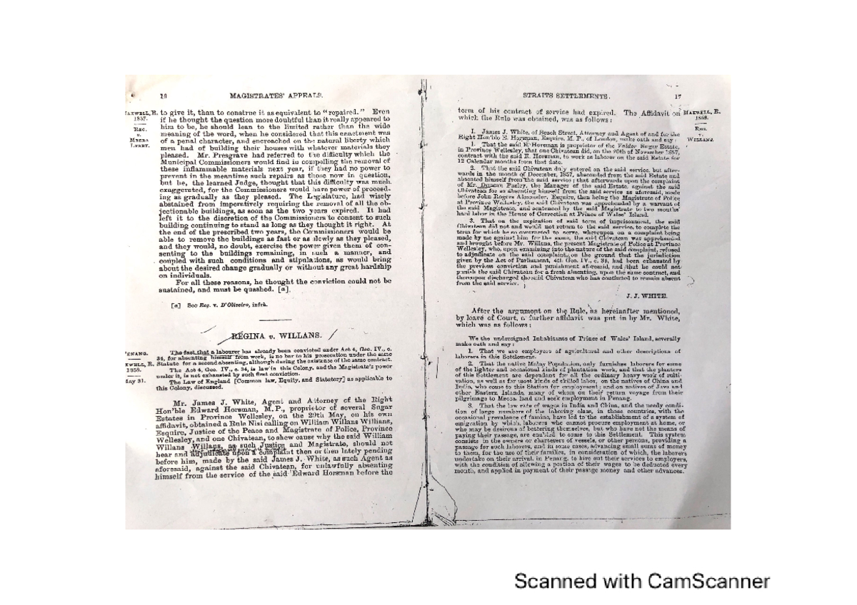 Regina V Willans - case of mls - Malaysian Legal System - Studocu