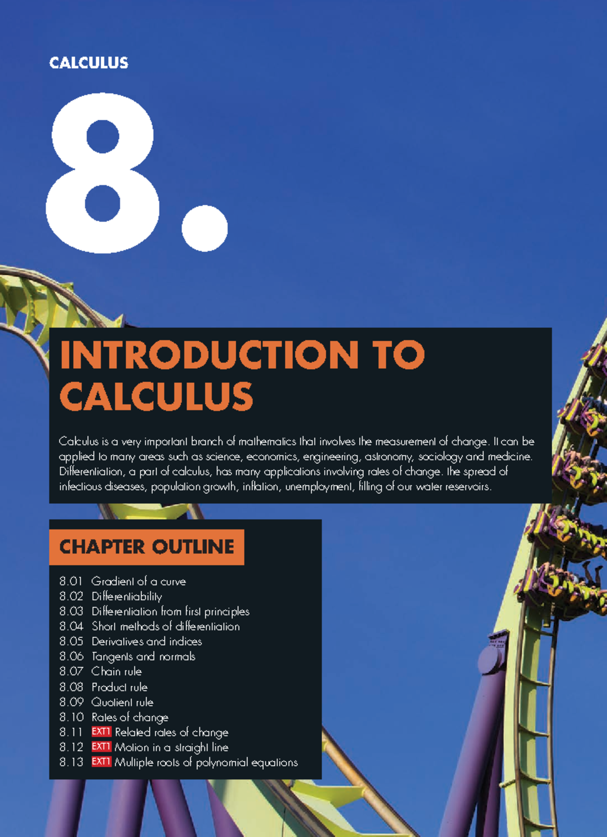 08 Introduction to Calculus - CALCULUS 8. INTRODUCTION TO CALCULUS ...