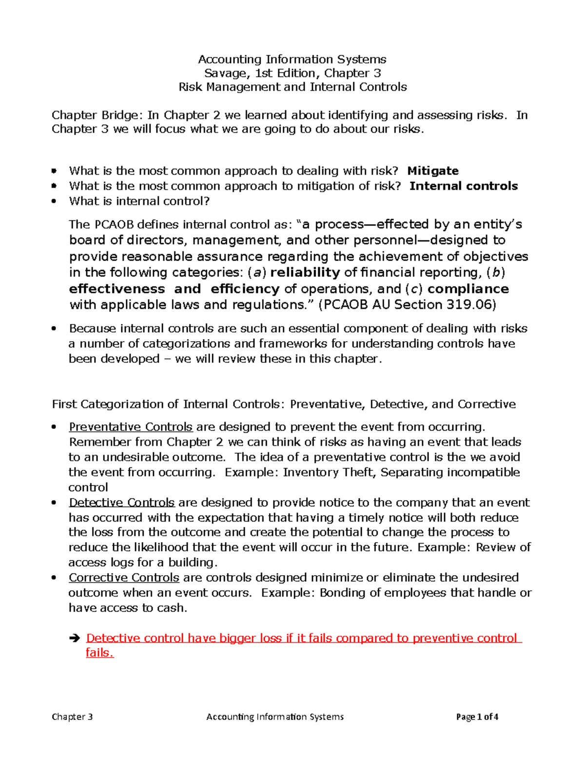 CH03 Student Version Solution - Accounting Information Systems Savage, 1st Edition, Chapter 3 ...