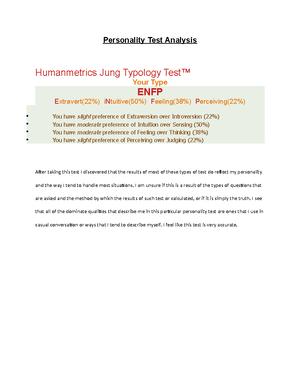 16 PF Personality Test Results - The test is complete. Here are your ...