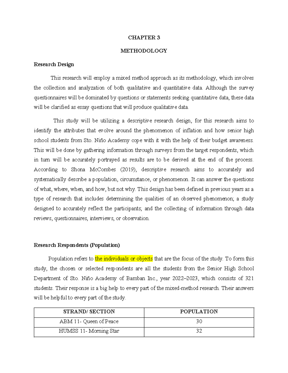 Research-Design - sakjskojsa - CHAPTER 3 METHODOLOGY Research Design ...