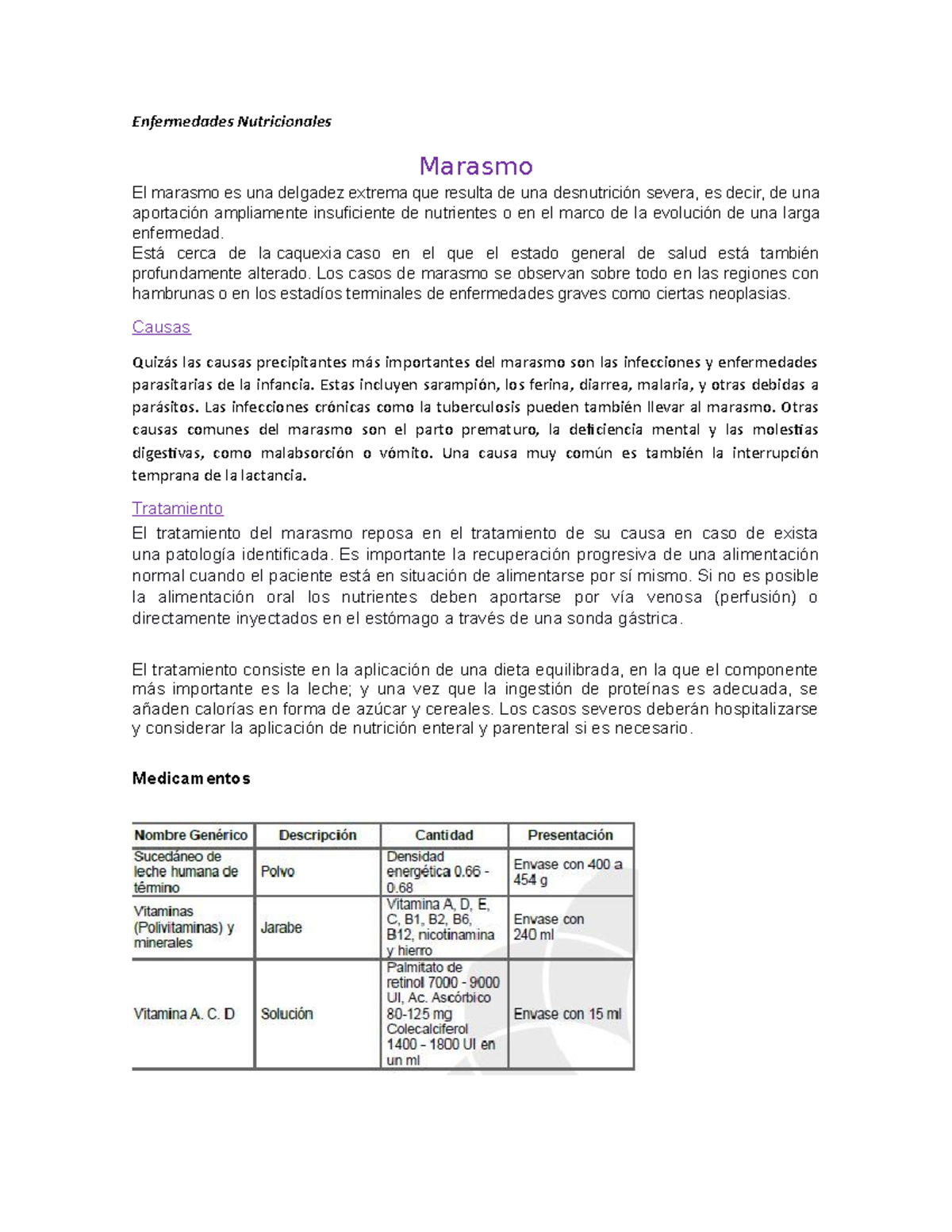 Enfermedades Nutricionales - Enfermedades Nutricionales Marasmo El ...