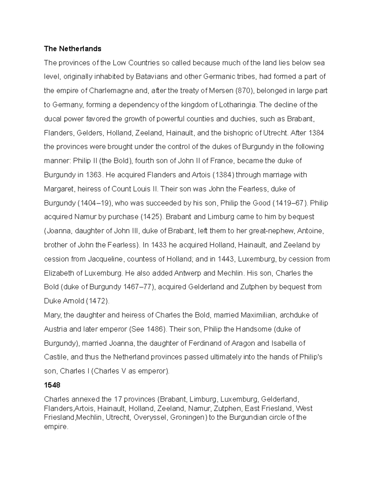 The-Netherlands - Lecture notes in The-Netherlands - The Netherlands ...