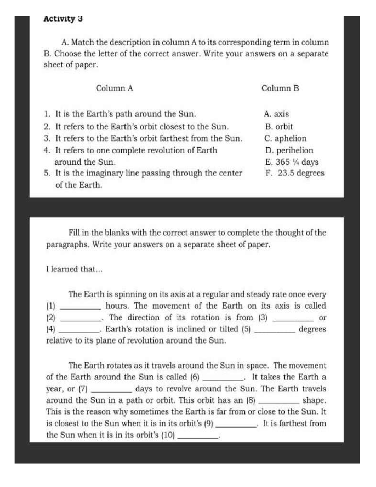 Activities for Math - Math social learning - Studocu