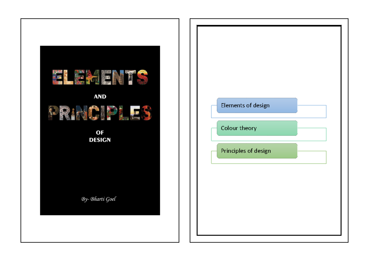 414 X Unit1 - Elements of design Colour theory Principles of design ...