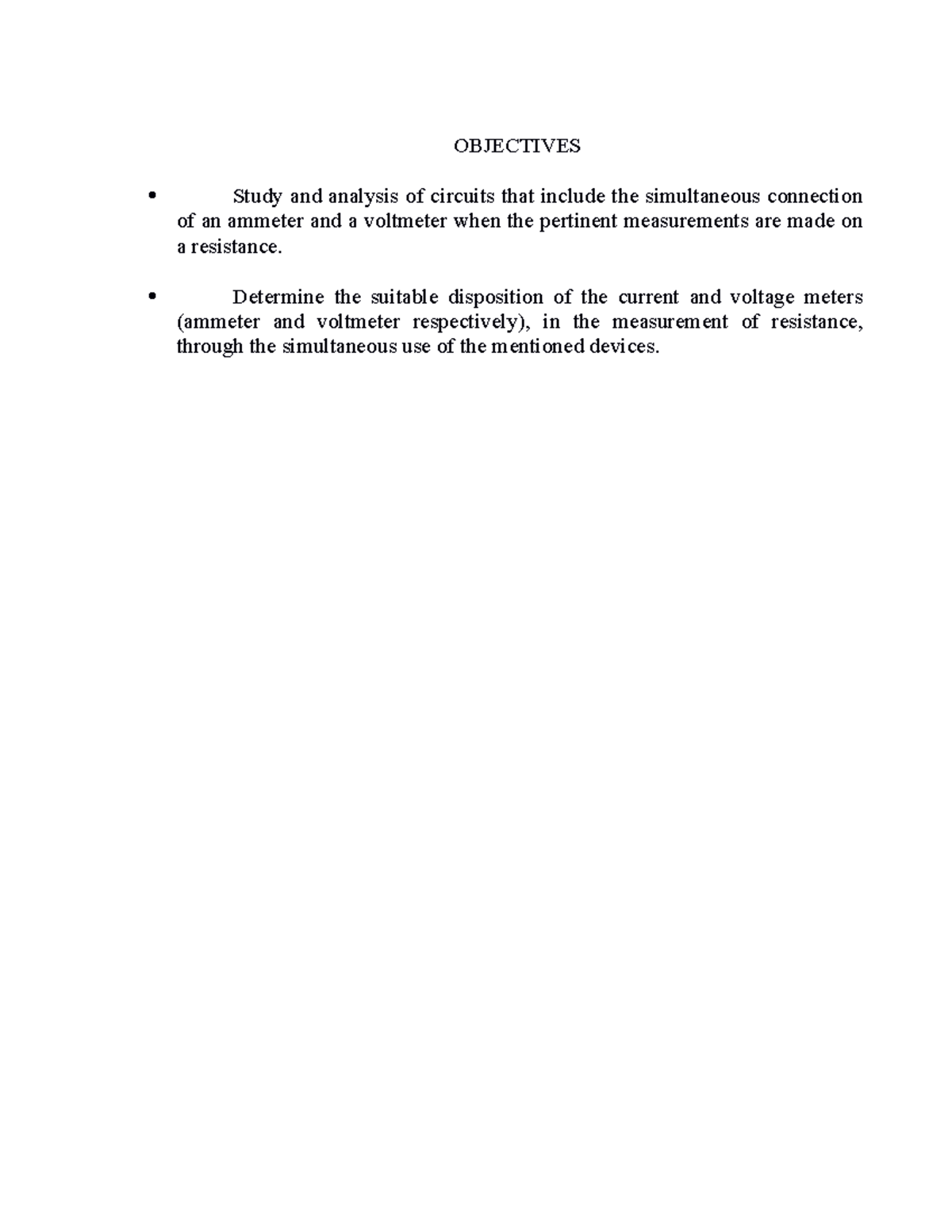 LAB. 8 - Laboratory - OBJECTIVES Study and analysis of circuits that ...