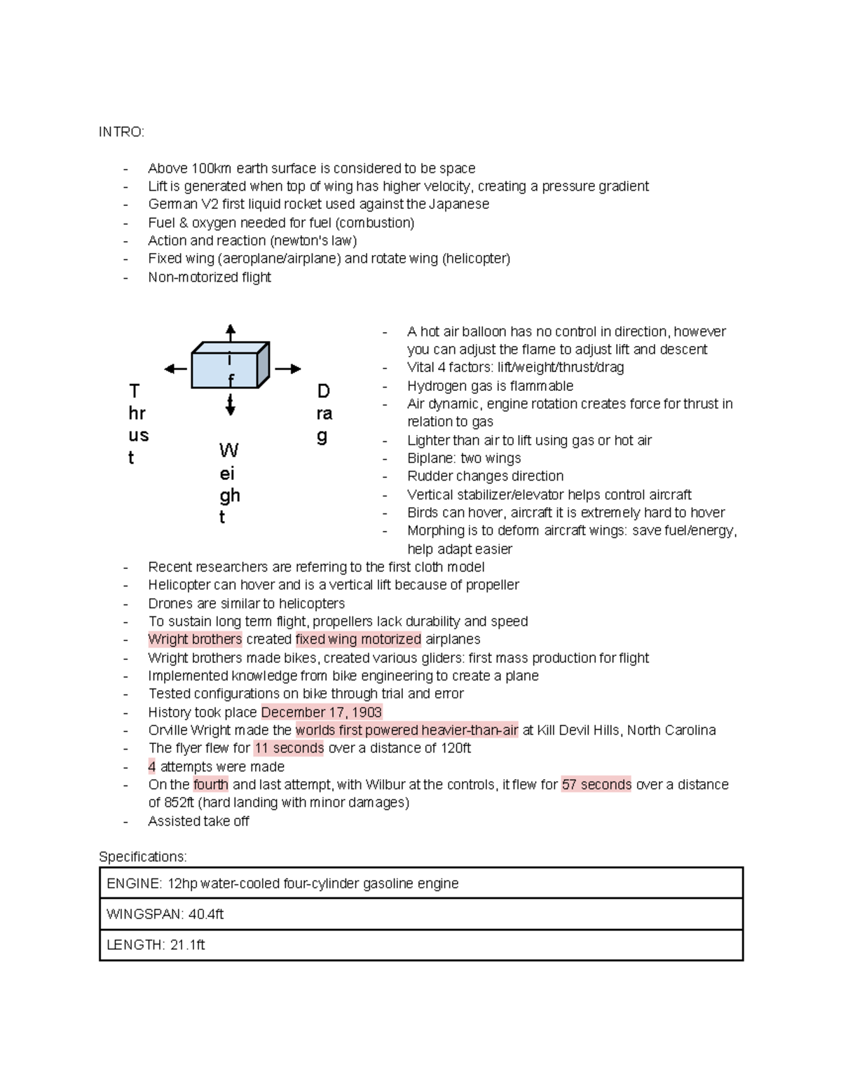 Copy of AER-CHP1-3 - Lecture Notes. - INTRO: Above 100km earth surface ...