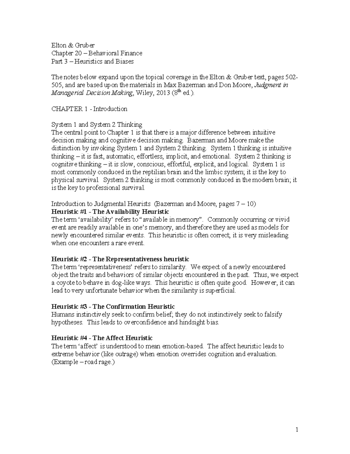 3 Elton-Gruber Ch 20 Notes PART 3 B&M copy - Elton & Gruber Chapter 20 ...
