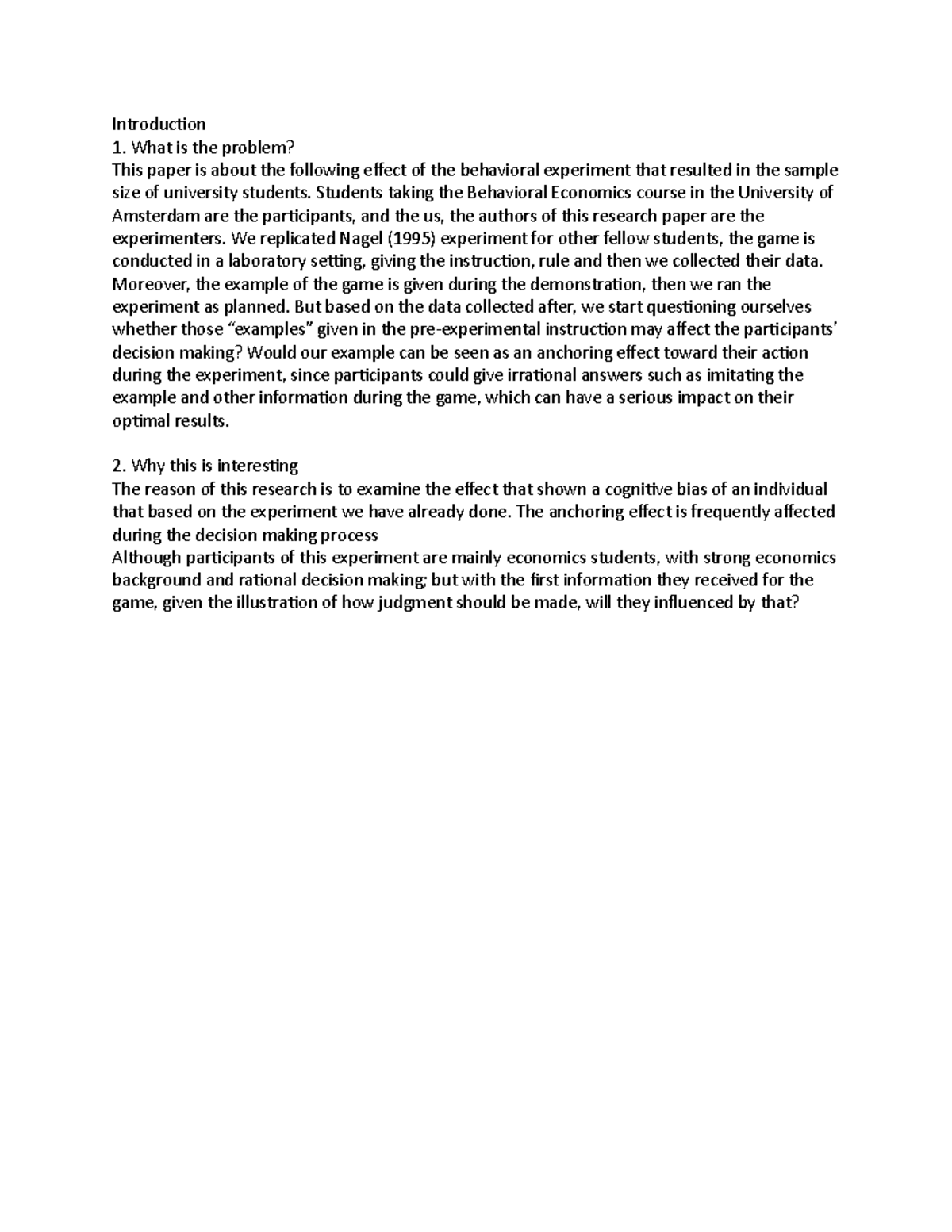 Introduction - case - Introduction What is the problem? This paper is ...