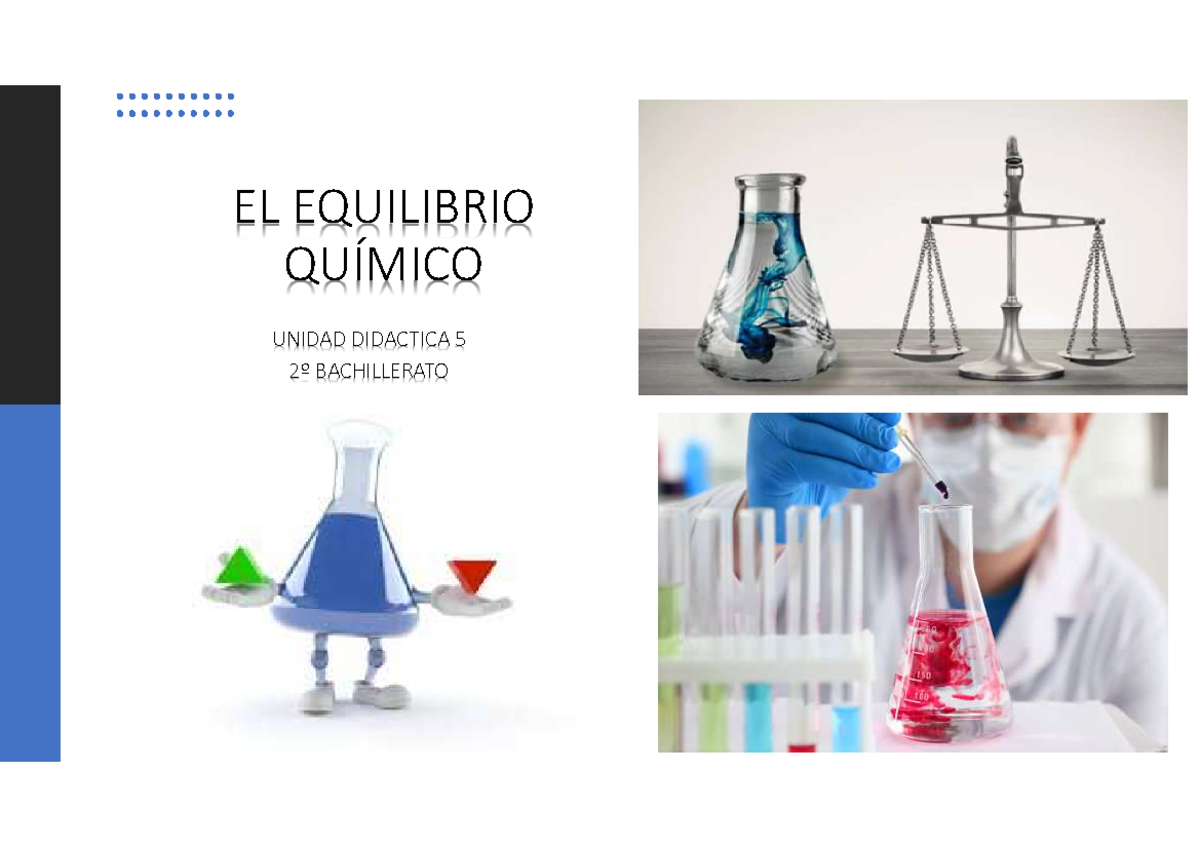 Equilibrio Quimico - apuntes quimica de 2 b - EL EQUILIBRIO QUÍMICO ...