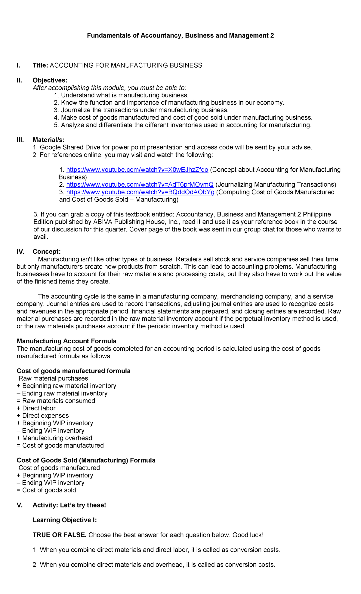Upload 3 - About accounting and financial management - Fundamentals of ...