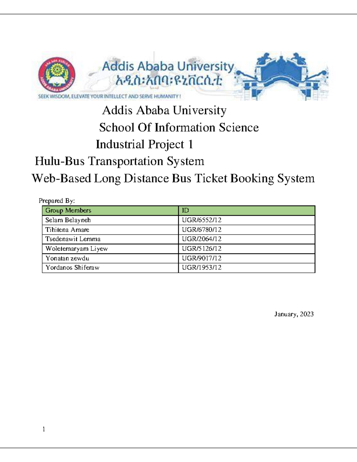 Onilne Bus Ticket Booking System ( Obtbs)(1) - Addis Ababa University ...