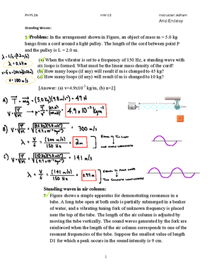 HW2 CH2 Physics 2A - SU 19, PHYS 2A HW -2, Chap - 2, Due: Saturday, 6 ...