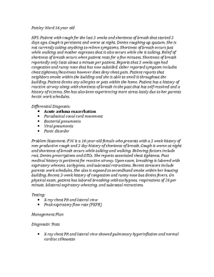 Ihuman week 5 - Patient chief complaint is shortness of breath and ...