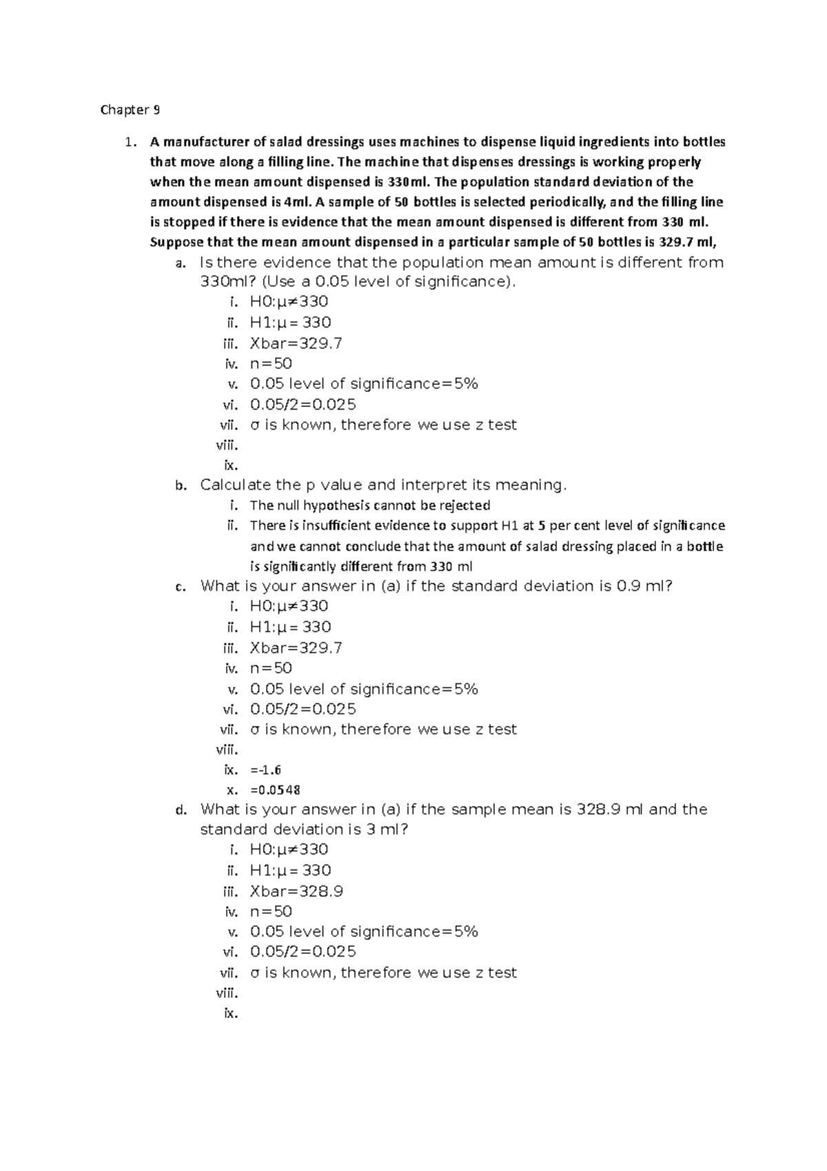 COMM121 Chapter 9 Tutorial Work for the subject - Chapter 9 A ...