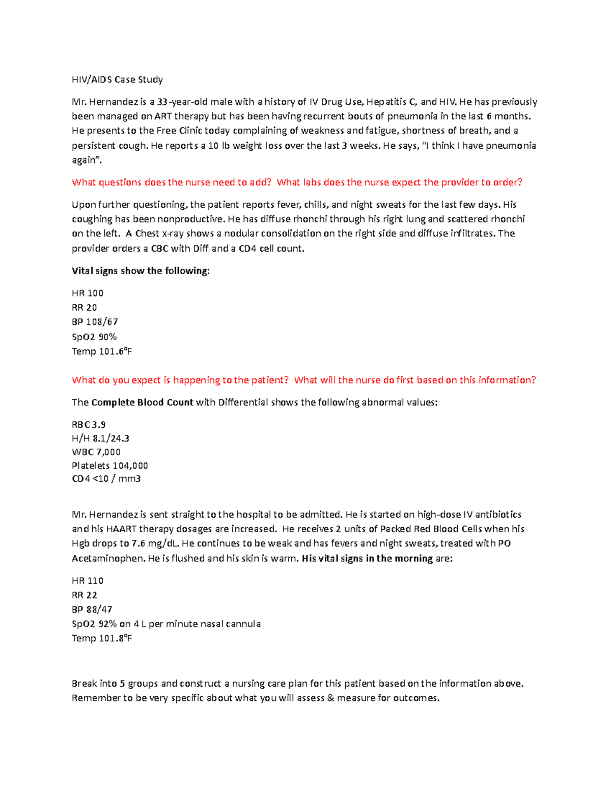 AIDS.HIV Case Study - testests testetstetsstes tests - HIV/AIDS Case ...