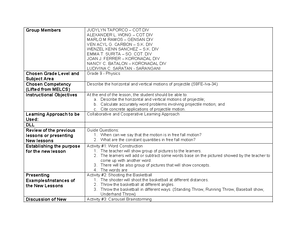 WEEK 2A - science 9 daily lesson plan week 2 - Department of Education ...