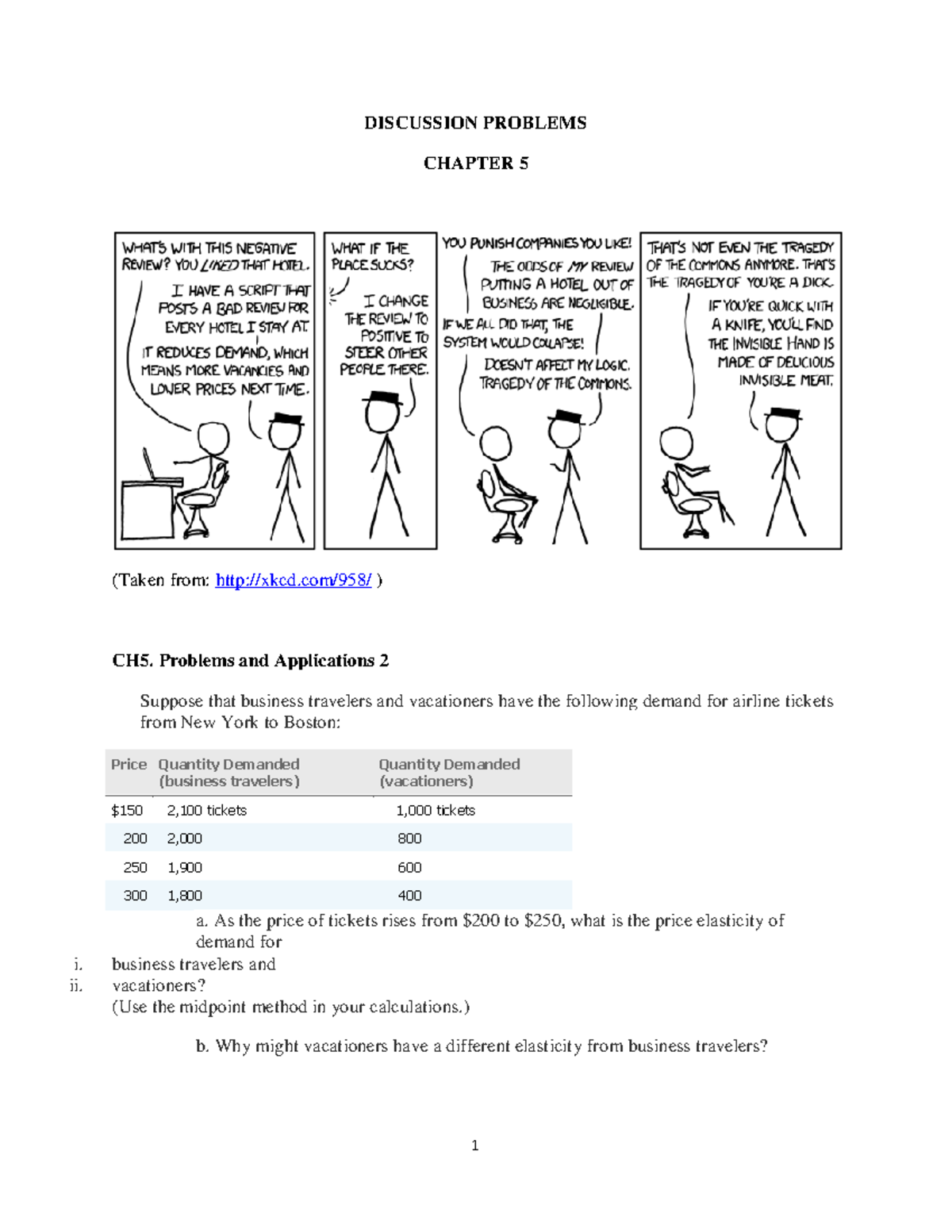 Discussionproblems 5 - Lecture notes dis 5 - DISCUSSION PROBLEMS ...