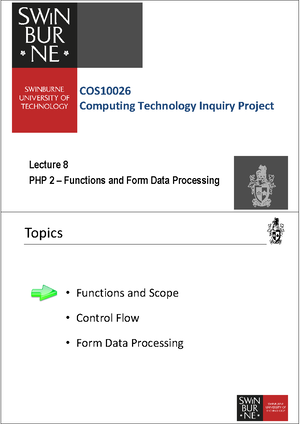 COS10026 Assignment Part 1 - Swinburne University of Technology School ...
