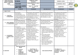 Mapeh 7 2nd exam 2022-23 - Republic of the Philippines Department of ...