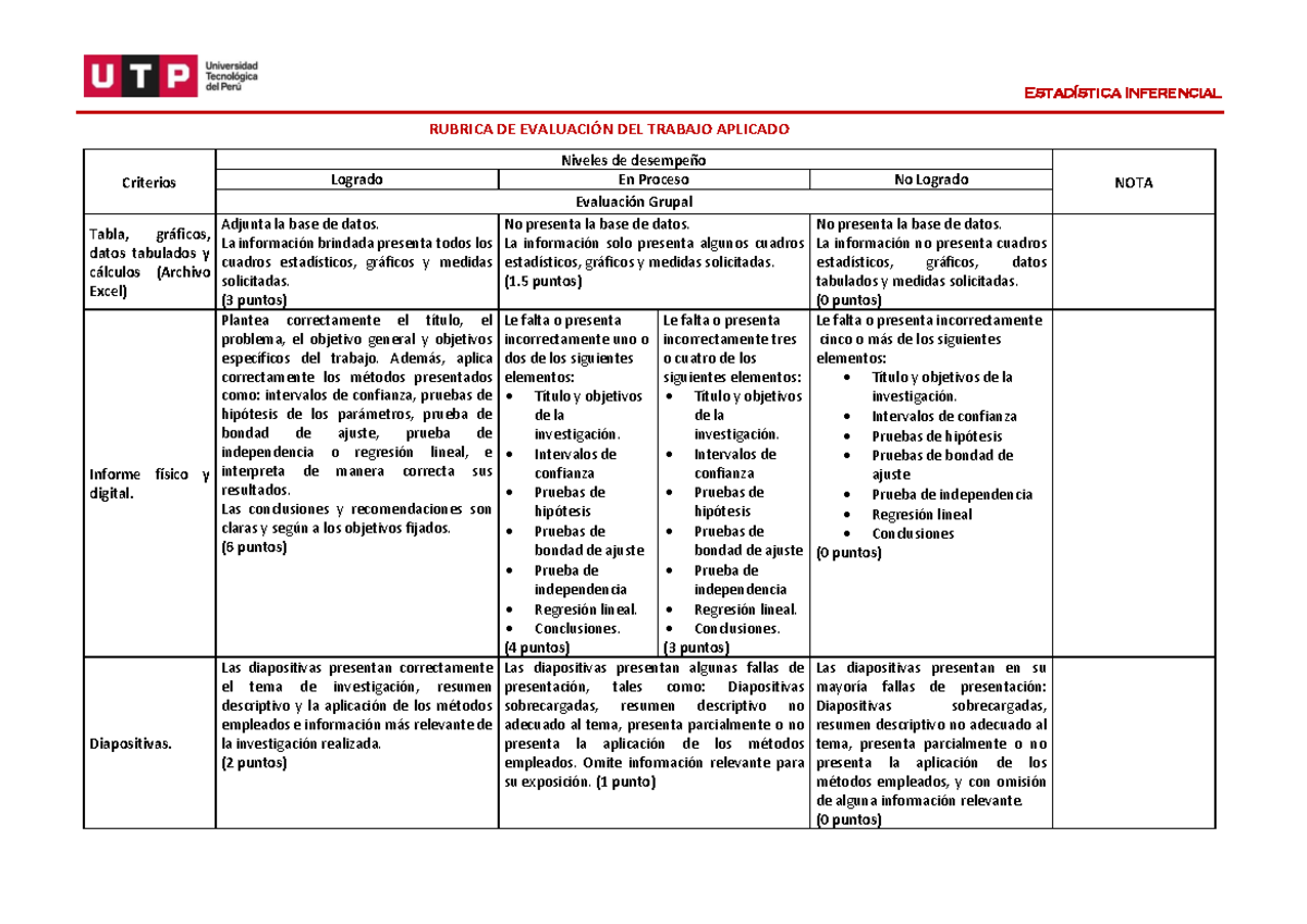 S01.s1 - Rúbica Trabajo Aplicativo-EI- Agosto - Warning: TT: undefined function: 32 Estadística ...