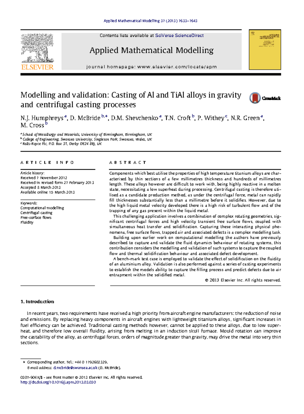24 - Teknik Metalurgi - Modelling and validation: Casting of Al and ...