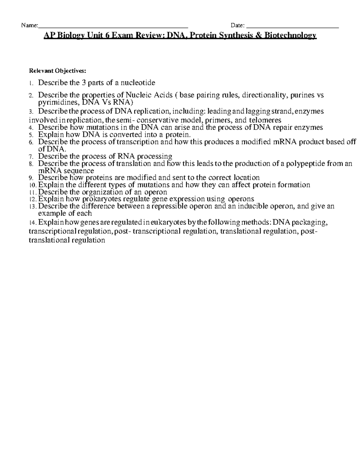 Unit 6 Study Guide (2)-1 - Studocu