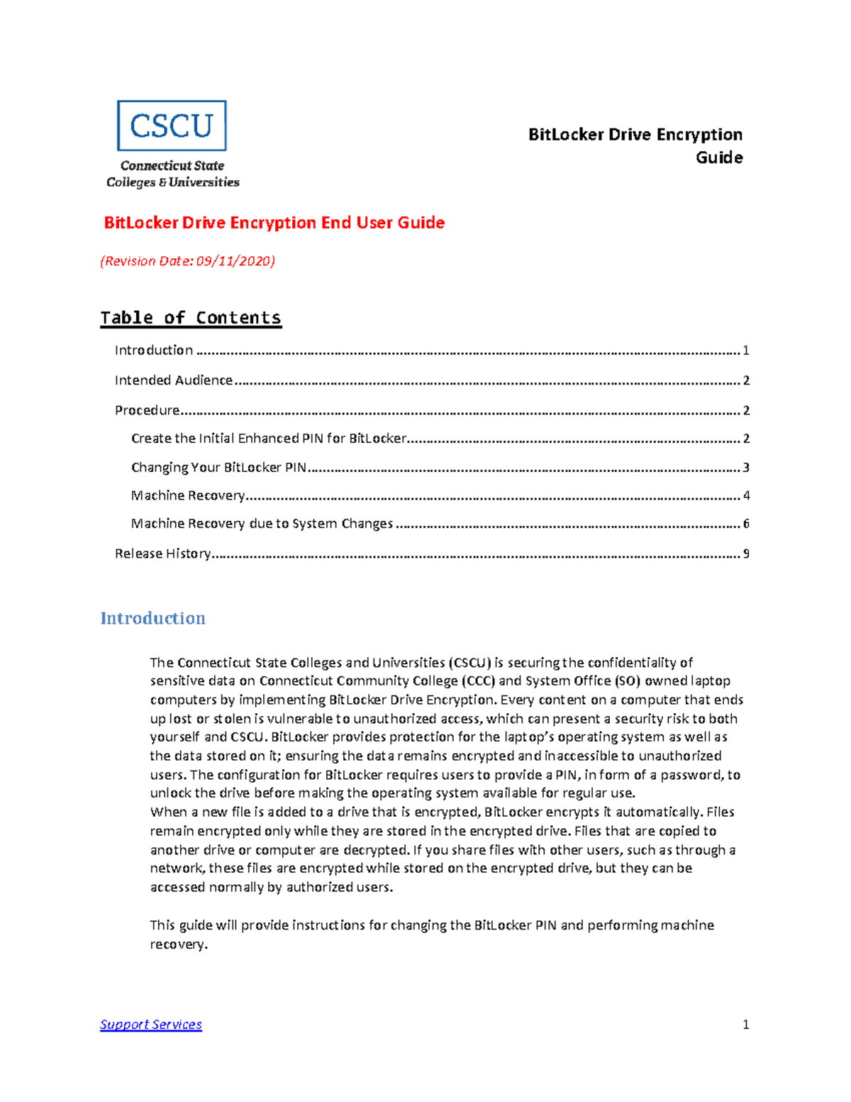 Bit Locker Drive Encryption End User Guide Bitlocker Drive Encryption