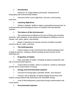 GEO702-031 Course Outline, Dr. Manshouri, Fall 2024 - GEO702- 031 ...