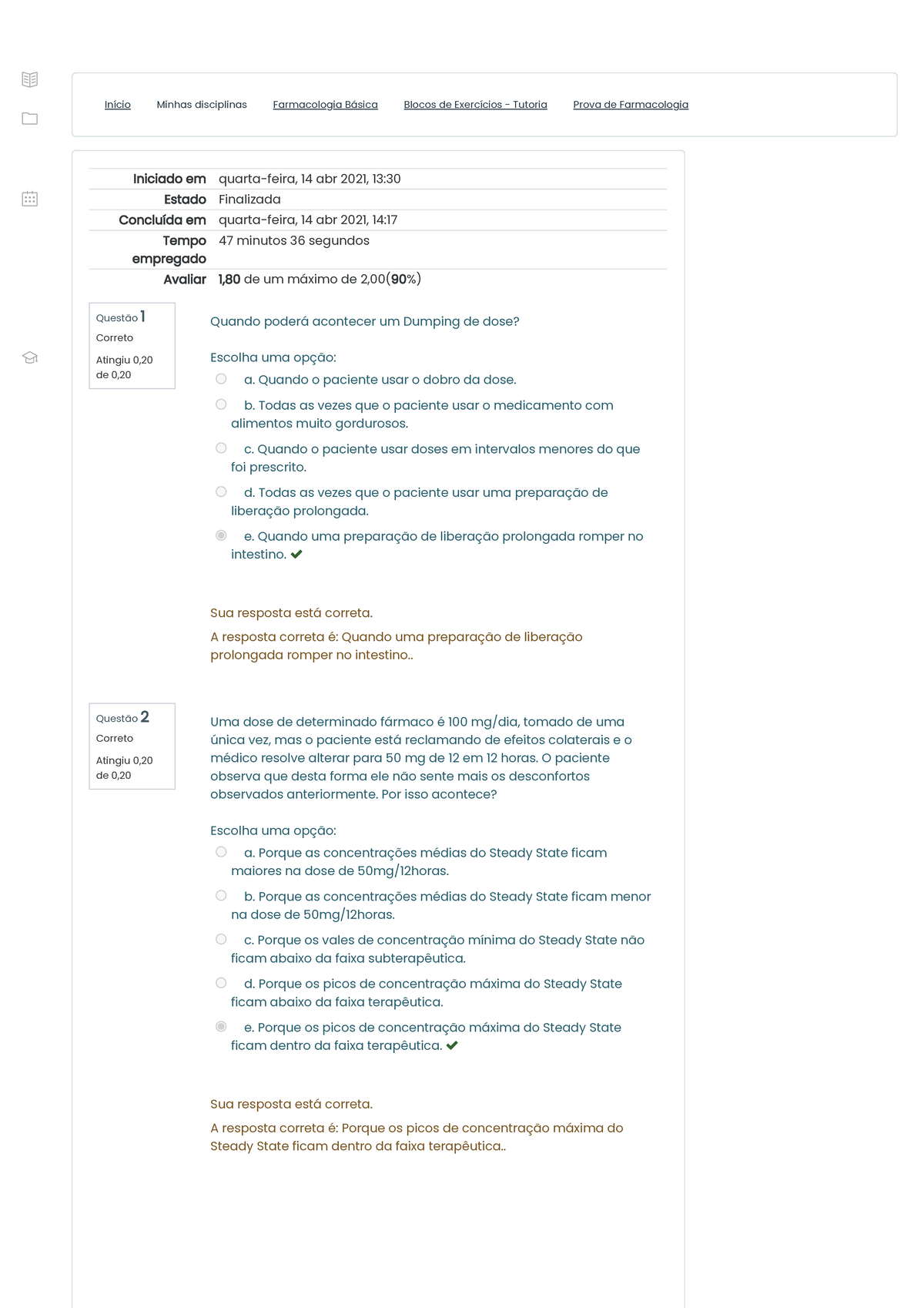 Prova 1 mod 1 - Muitas universidades e escolas de medicina disponibilizam os checklists e ...
