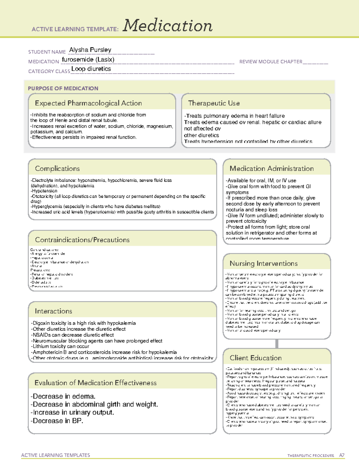 Cardiac Drugs - All of the drug cards for third term cardiovascular ...