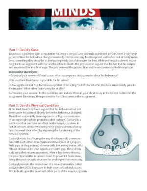 Case study - Grade: A - Case Study - DAVID - Assignment # A gardener ...