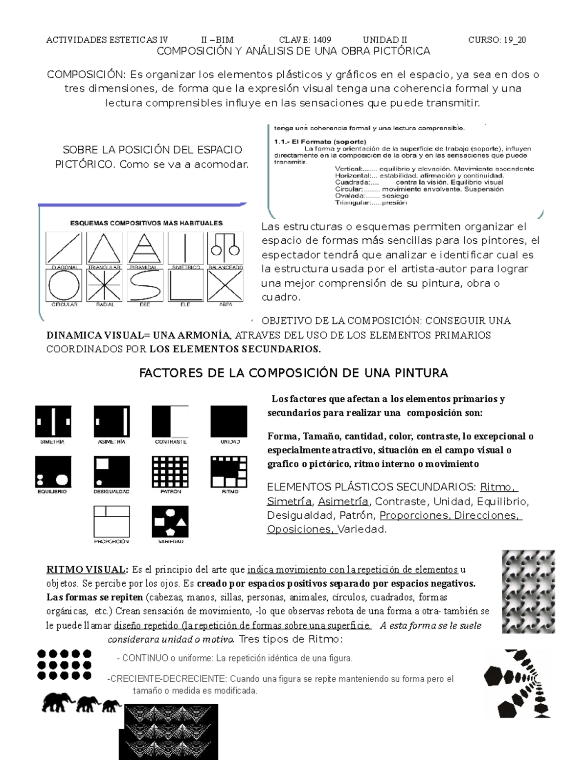 Factores de la composición 1 - COMPOSICIÓN Y ANÁLISIS DE UNA OBRA ...
