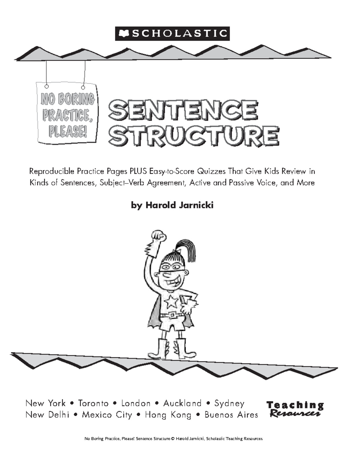 Sentence structure scholastic - Reproducible Practice Pages PLUS Easy ...