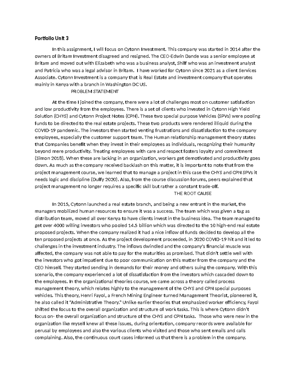 Portfolio Unit 3 Final - Assignments - Portfolio Unit 3 In this assignment, I will focus on ...