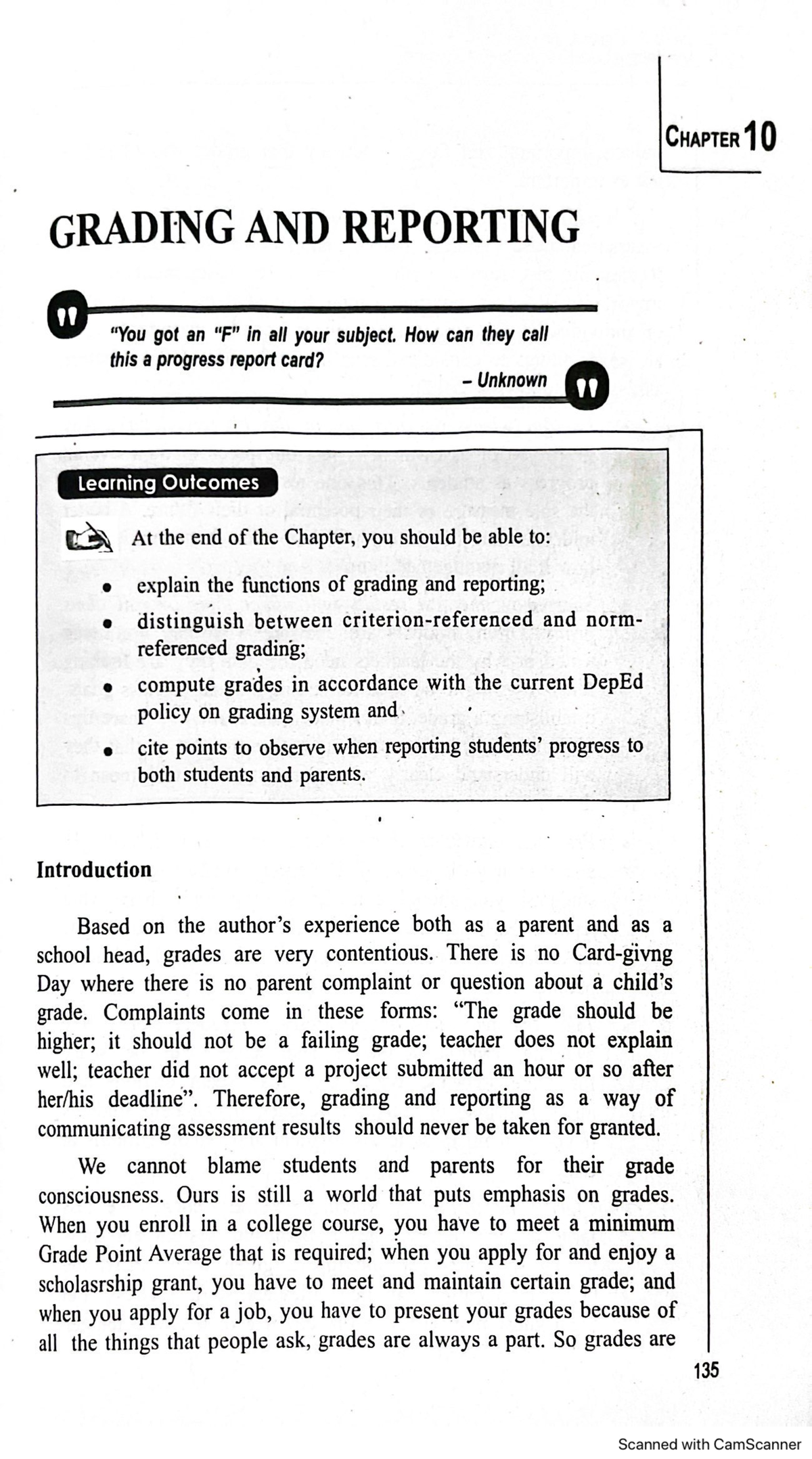 Chapter-10-Grading-and-Reporting - earth and life - Studocu