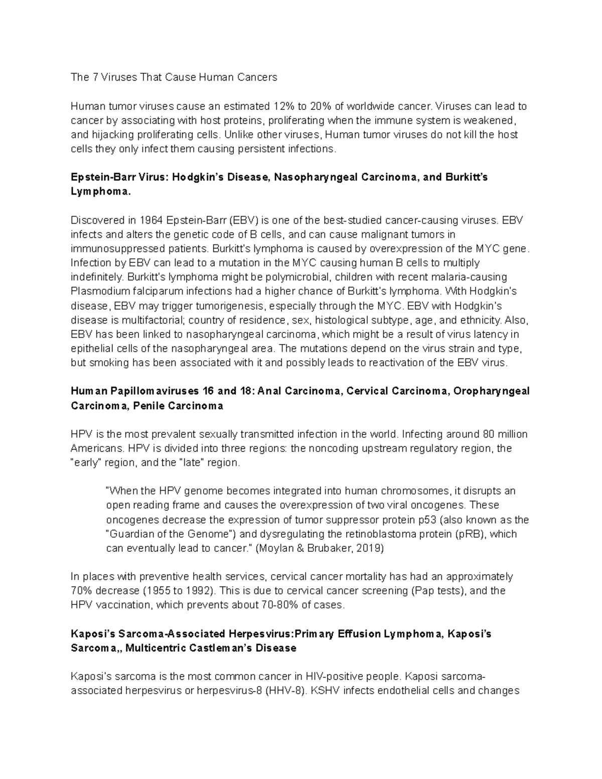 The 7 Viruses That Cause Human Cancers - The 7 Viruses That Cause Human ...