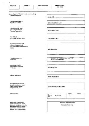 Overview OF THE JBCC - PROJECT MANAGEMENT - The Joint Building ...