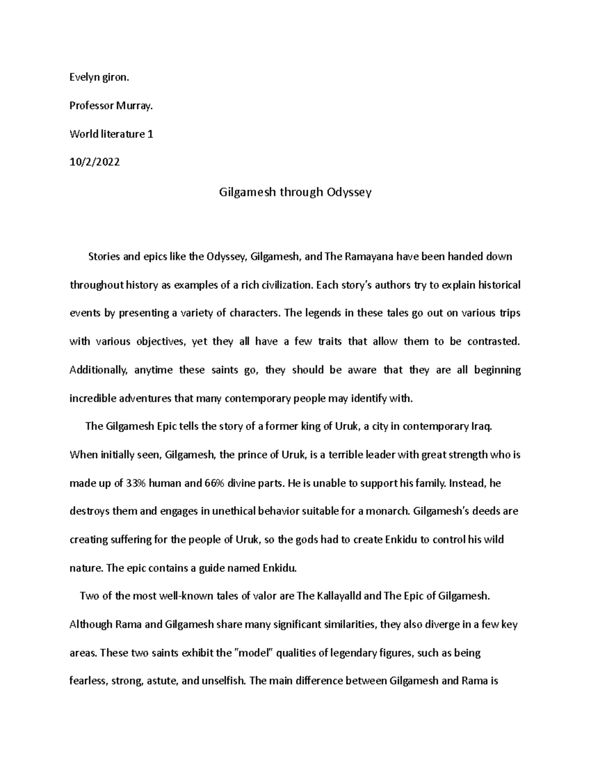 Unit 3 - Essay story - ENGL 1101 - CSU - Studocu