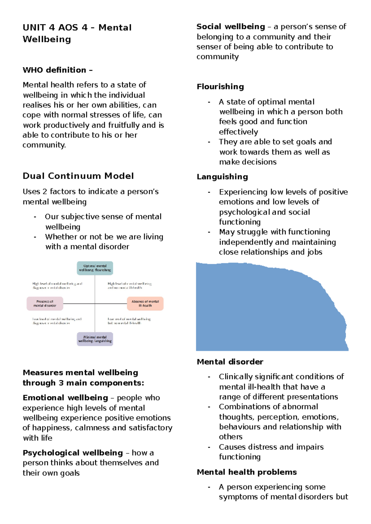 AOS 2 Unit 4 Psychology - Notes for unit 4 psych - UNIT 4 AOS 4 ...
