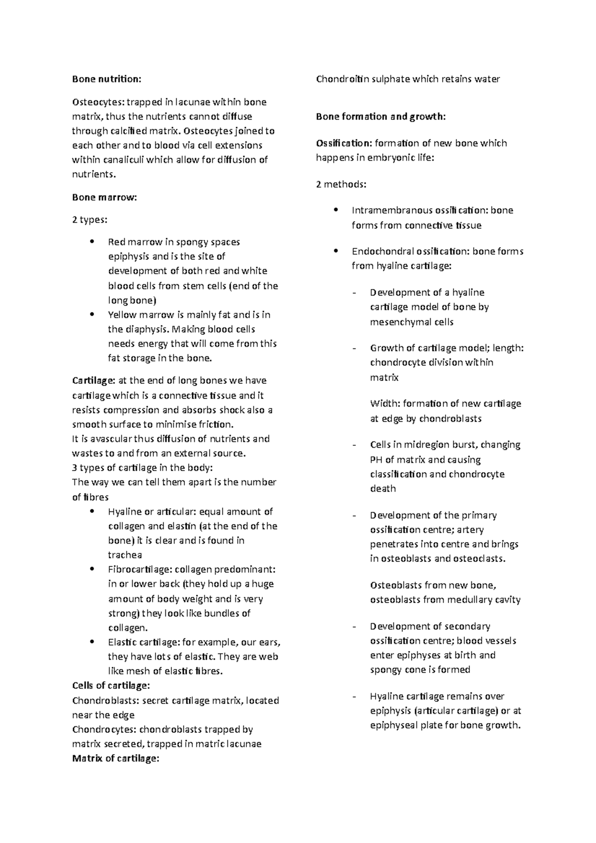 Lecture 12 adl uni human anatomy 2019 - Bone nutrition: Osteocytes ...
