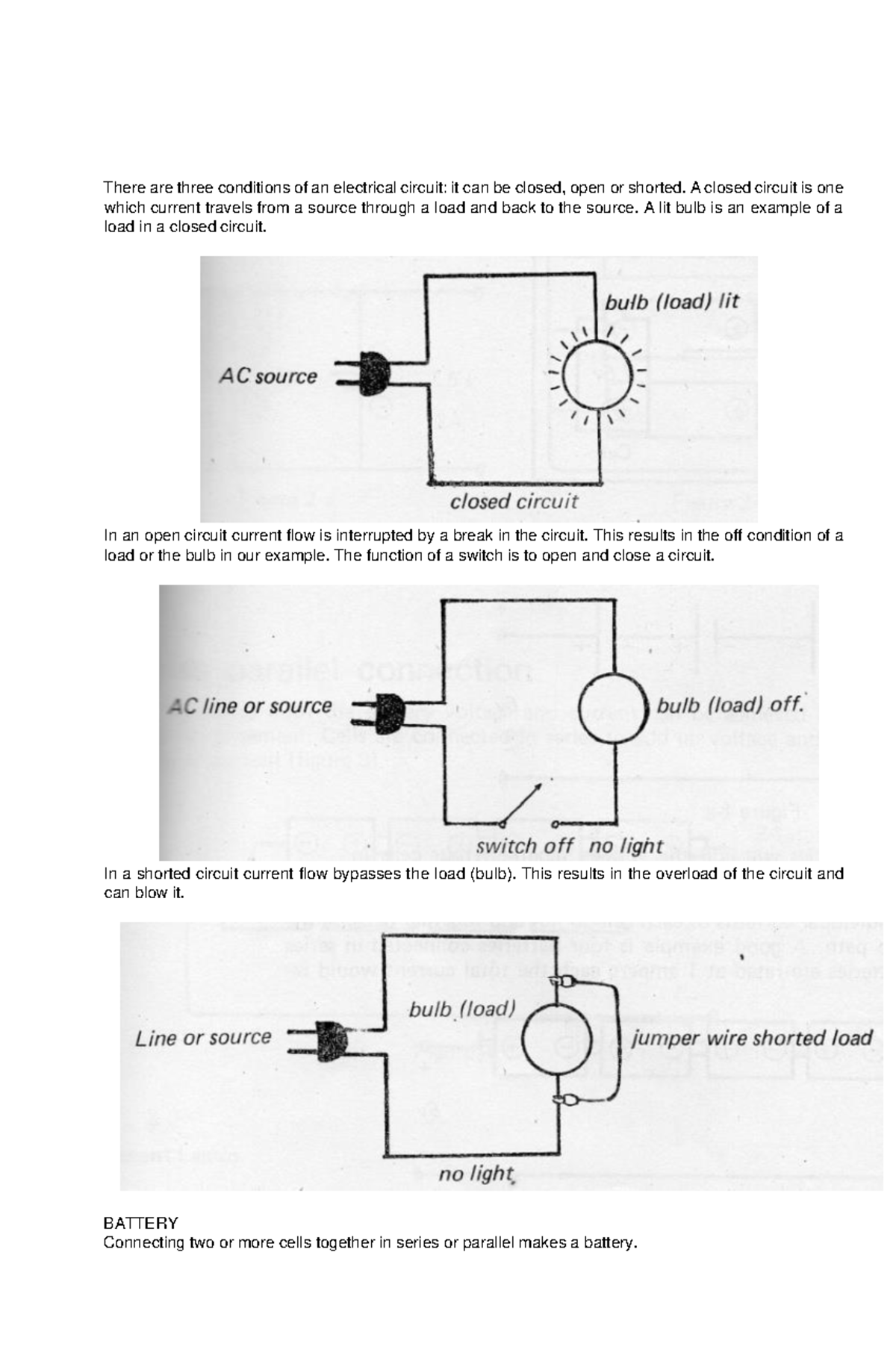 Electronics Technology - Chapter 3 - There are three conditions of an ...