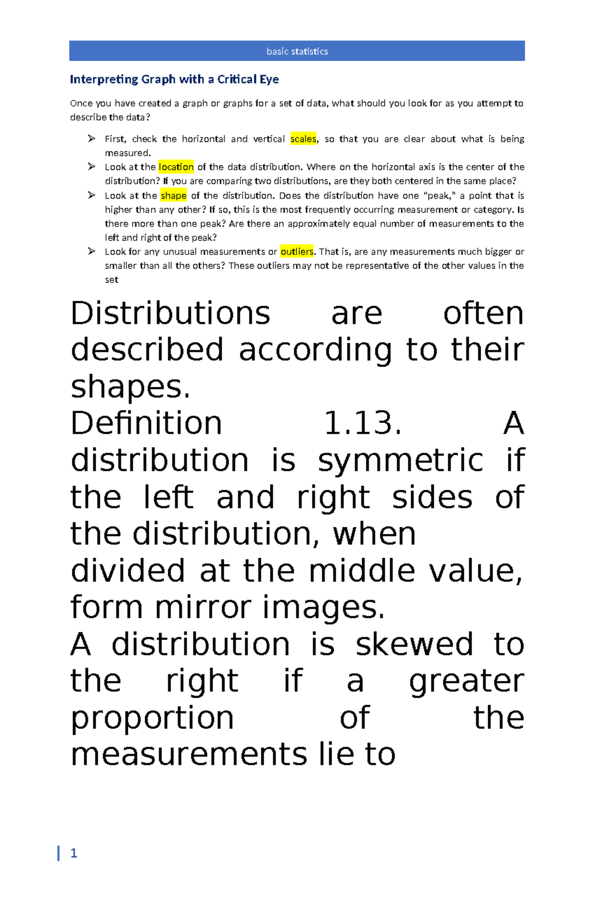Module for Basic statistics - Interpreting Graph with a Critical Eye Once you have created a ...