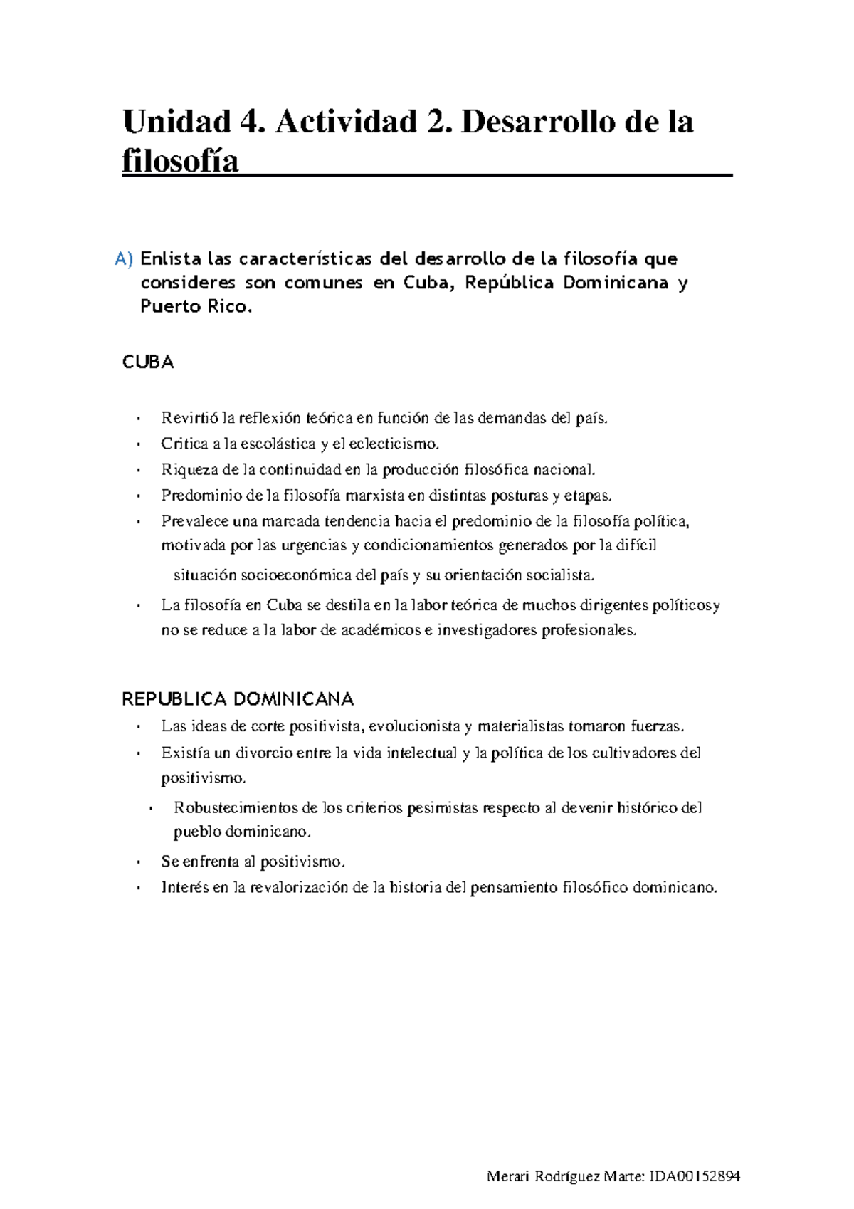 (Unidad 4 Actividad 2 ) - Merari Rodríguez Marte: IDA Unidad 4 ...