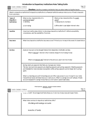 Personal Finance Notes Ch. 8 - Morgan Horton 22-23 - 9Chapter 8 ...