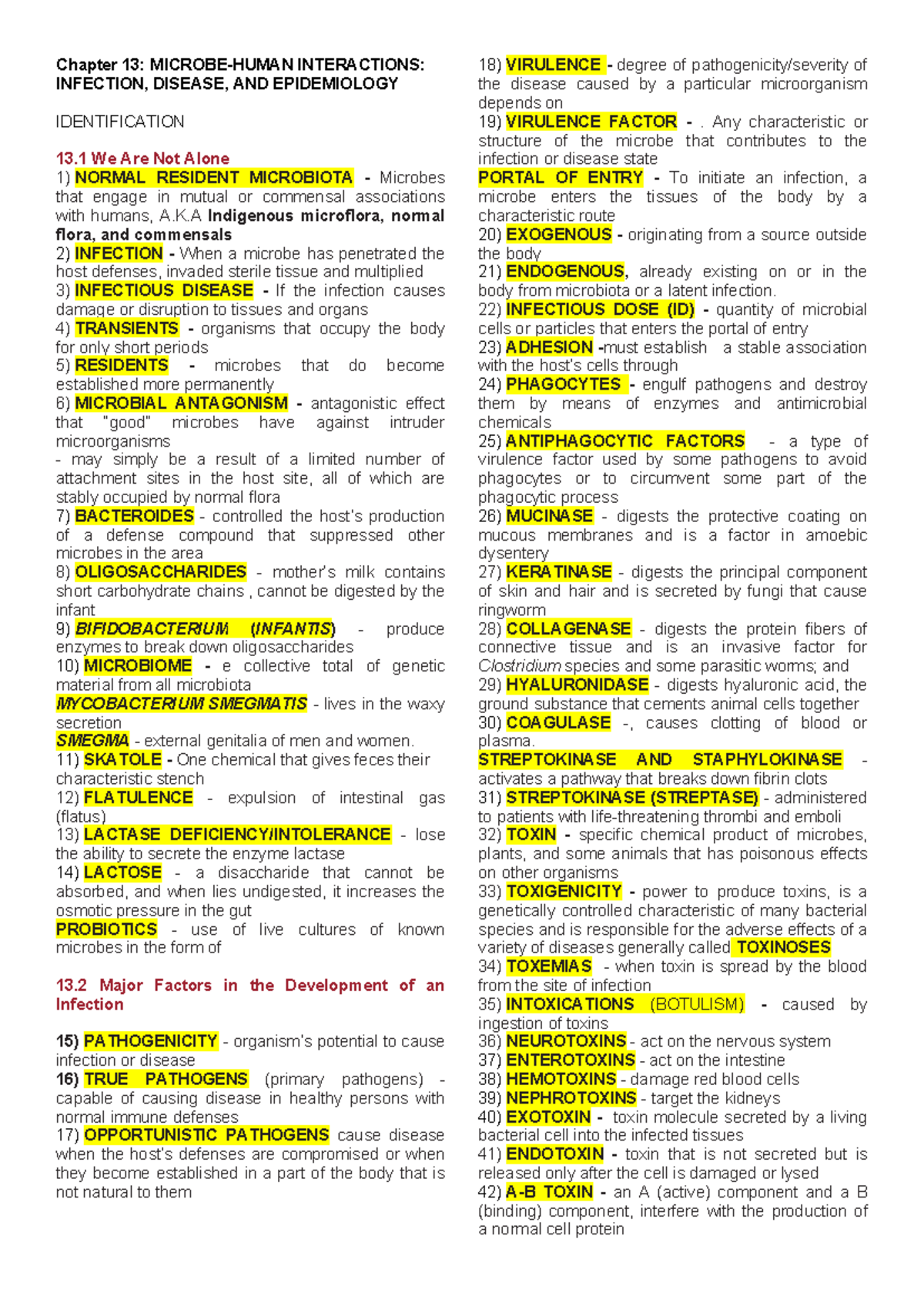 Microbe-Human Interaction: Infection, Disease, and Epidemiology ...