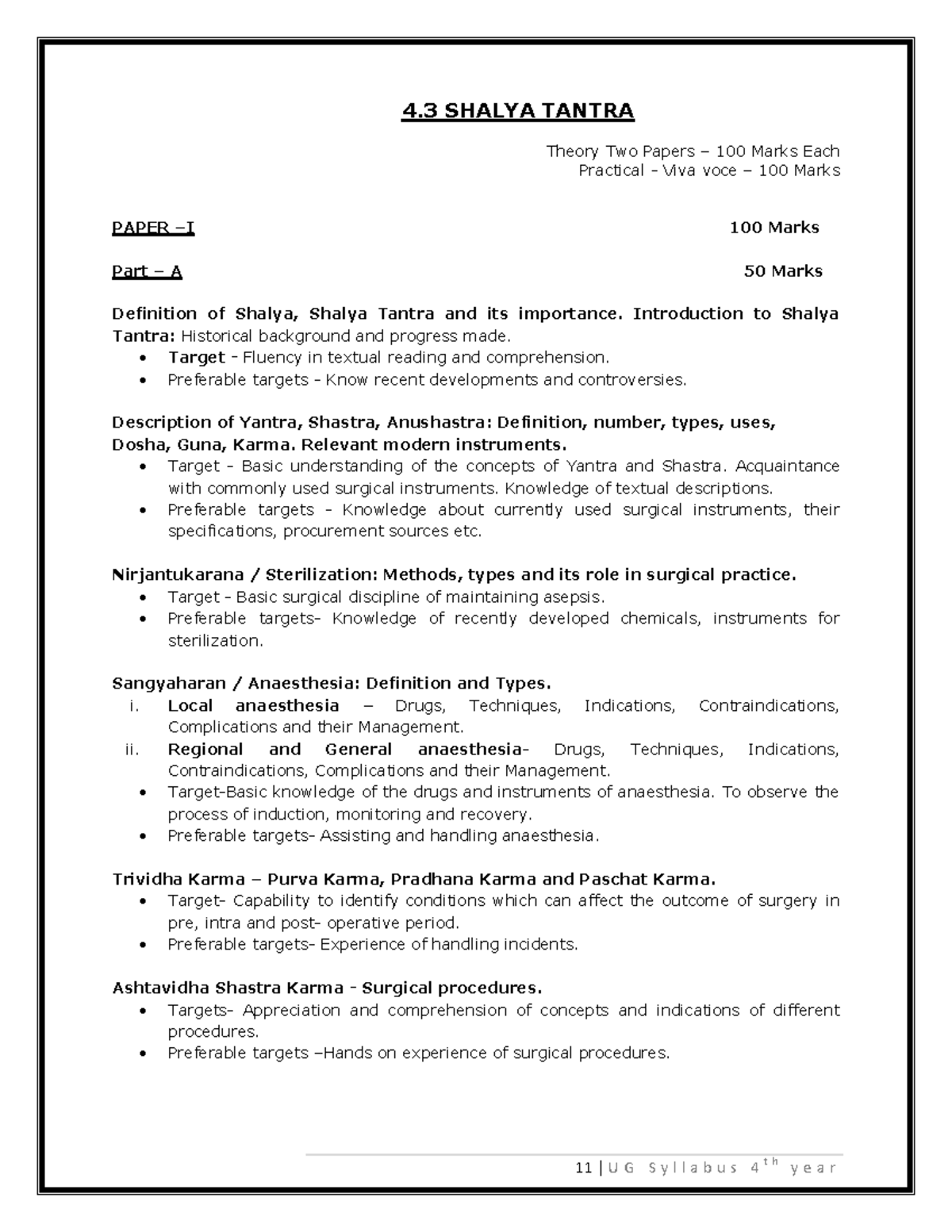 Shalya- Tantra - Study materials - 4 SHALYA TANTRA Theory Two Papers ...